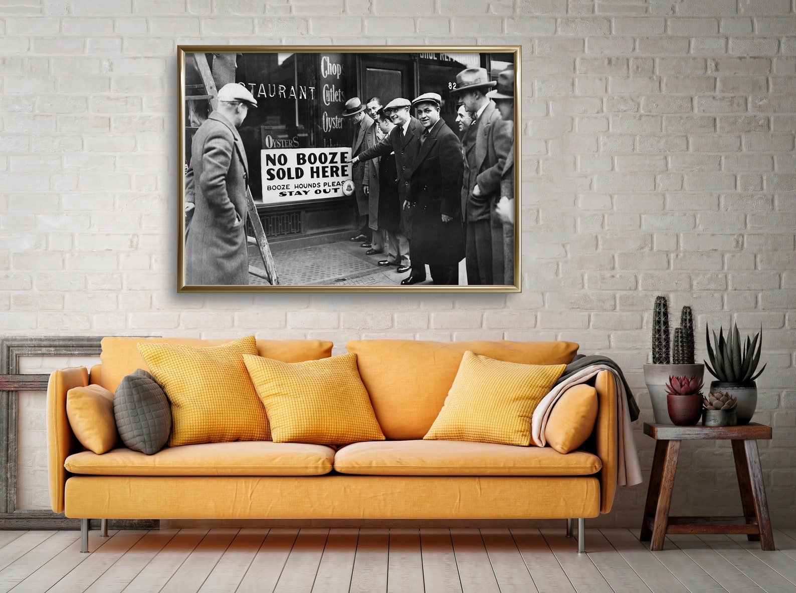 Prohibition Era Print: "no Booze Sold Here" Vintage Bar Decor (digital ...