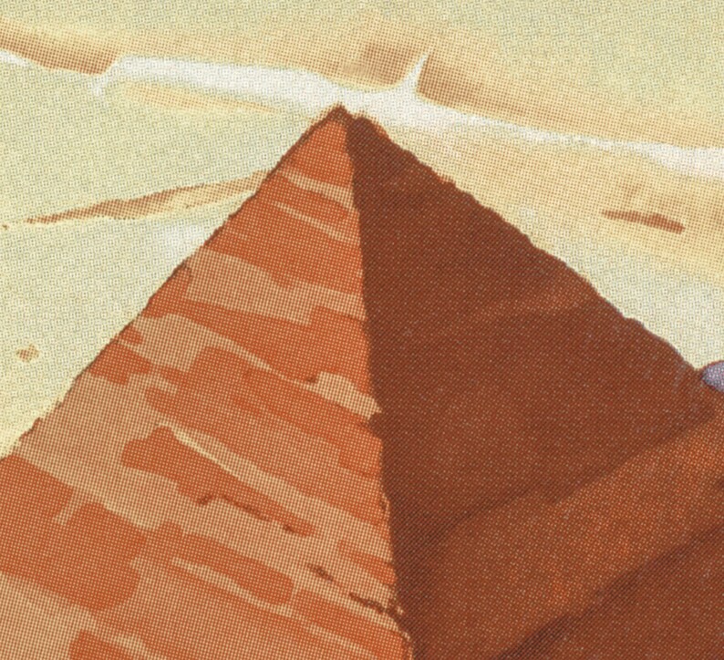 Egypt Wall Art Great Pyramids Print Egypt Travel Poster - Etsy