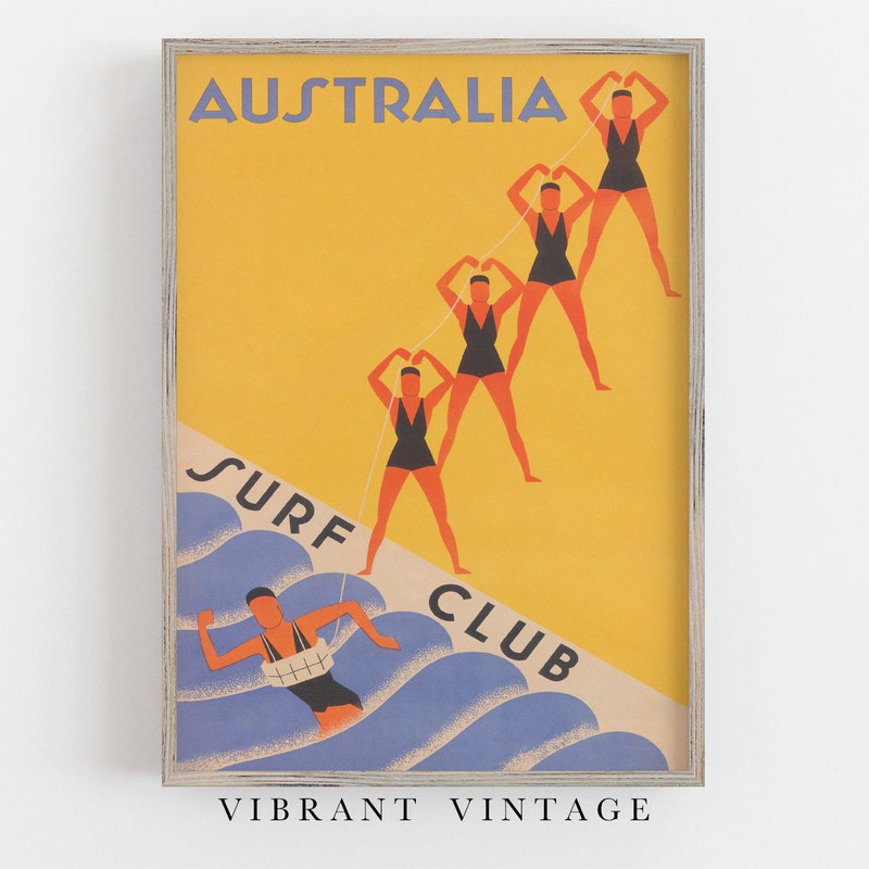 Vintage Surf Print - Etsy