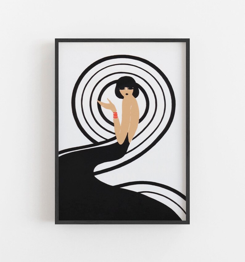 Retro Fashion Print Vintage Fashion Poster Fashion Model - Etsy