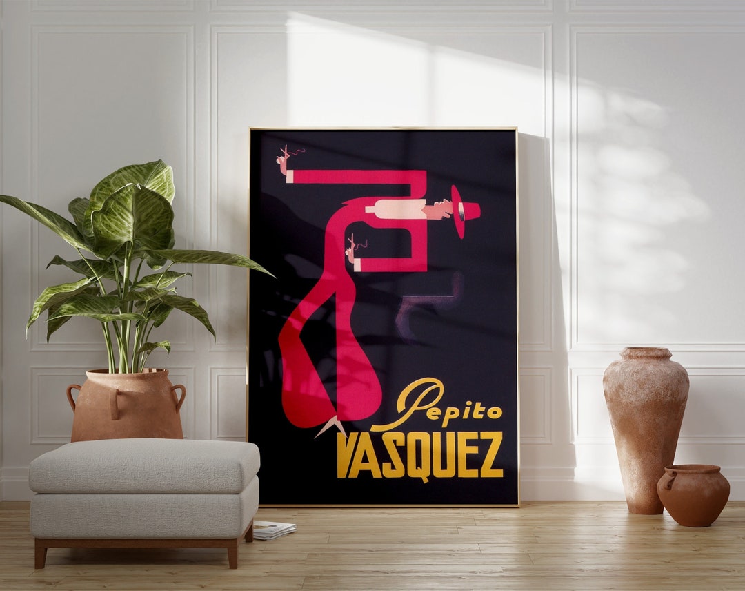 Spanish Dancer Art Print: Vintage Pepito Vasquez Wall Art (digital ...
