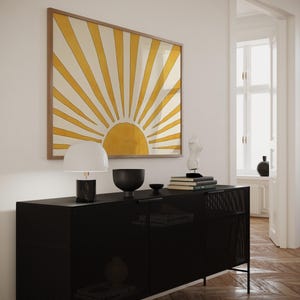 Sun Rays Art Print: Celestial Sunrise Wall Art (digital Download) - Etsy