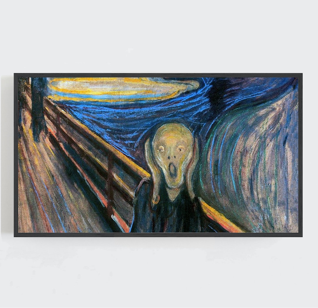 Samsung Frame TV Art, the Scream Wall Art, Halloween Wall Art, Munch ...