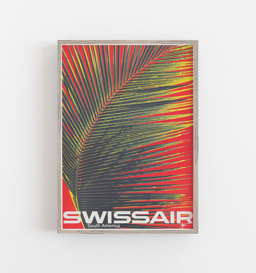 South America Print, Vintage Wall Art, Palm Leaf Print, South America ...