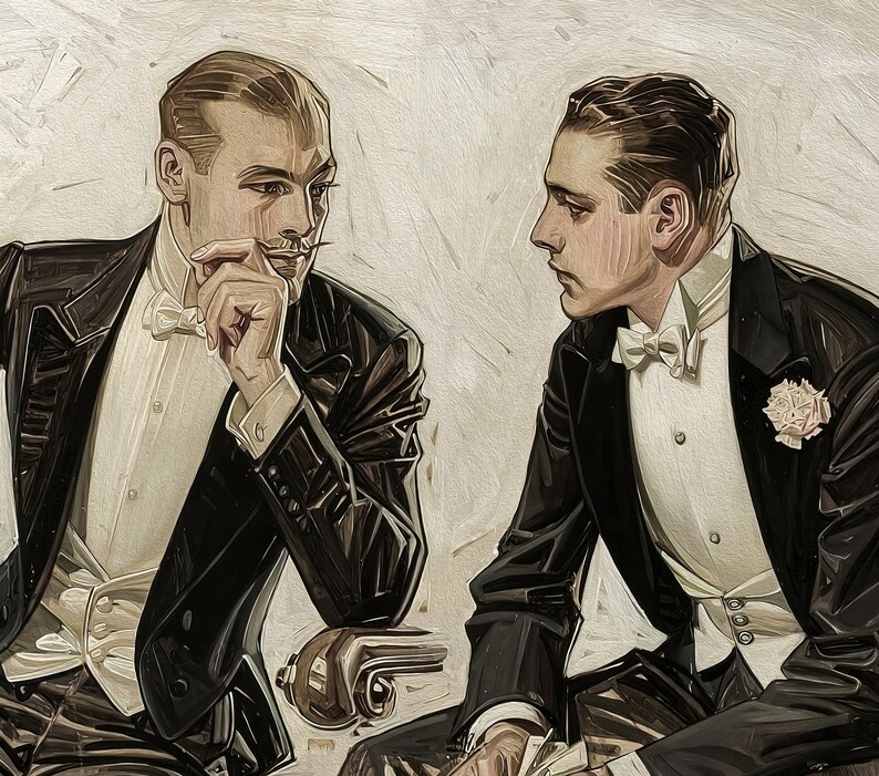 Dapper Men Vintage Wall Art Man Cave Decor Bar Wall - Etsy