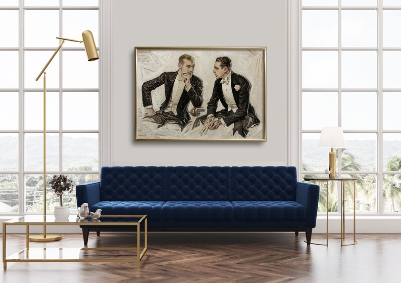 Dapper Men Vintage Wall Art Man Cave Decor Bar Wall - Etsy