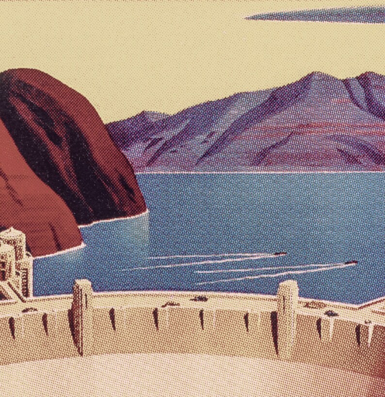 Hoover Dam Wall Art Boulder Dam Print Vintage Wall Art - Etsy