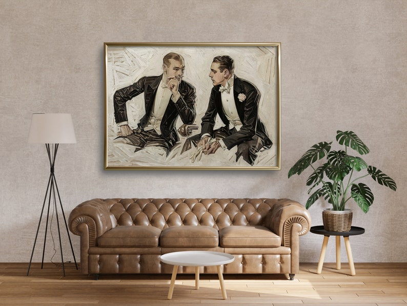 Dapper Men Vintage Wall Art Man Cave Decor Bar Wall - Etsy