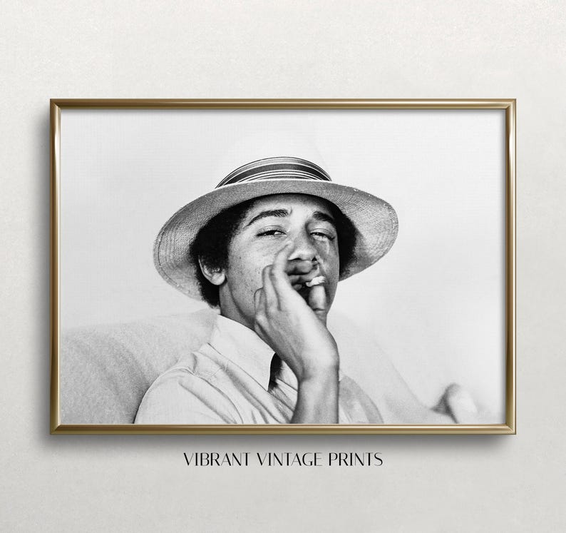 Art du tabac Obama, art noir et blanc, fumer de l'herbe, fumer une ...