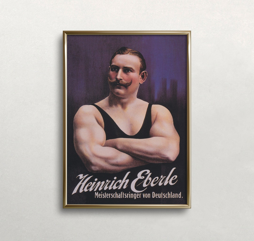 Vintage Muscle Man Poster, Bodybuilding Print (digital Download) - Etsy