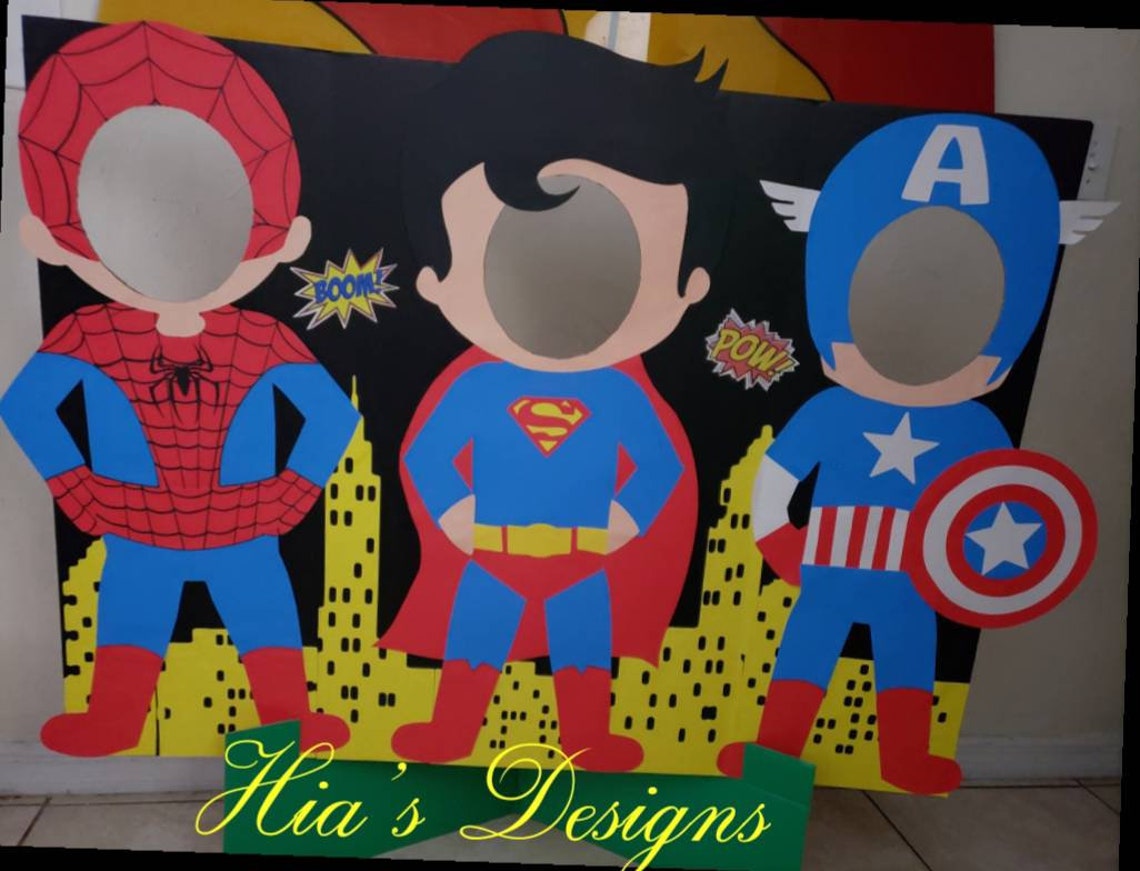 Superheros Photobooth/ Superheros Props /superheros Party - Etsy