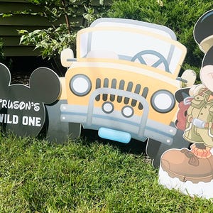 Safari Standee/ Mouse Safari/ Safari Party/ Safari Decorations/safari ...