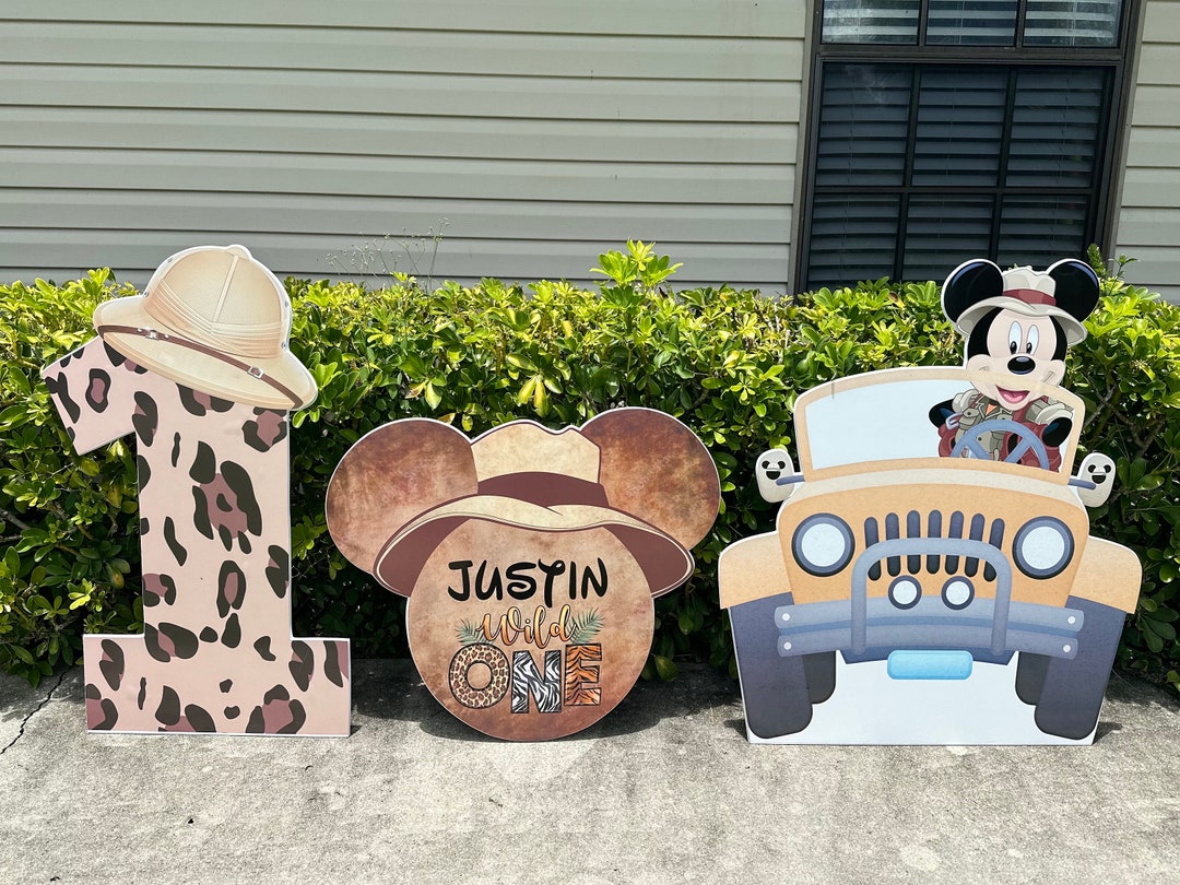 Safari Standee/ Mouse Safari/ Safari Party/ Safari Decorations/safari ...