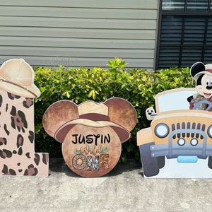 Safari Standee/ Mouse Safari/ Safari Party/ Safari Decorations/safari ...