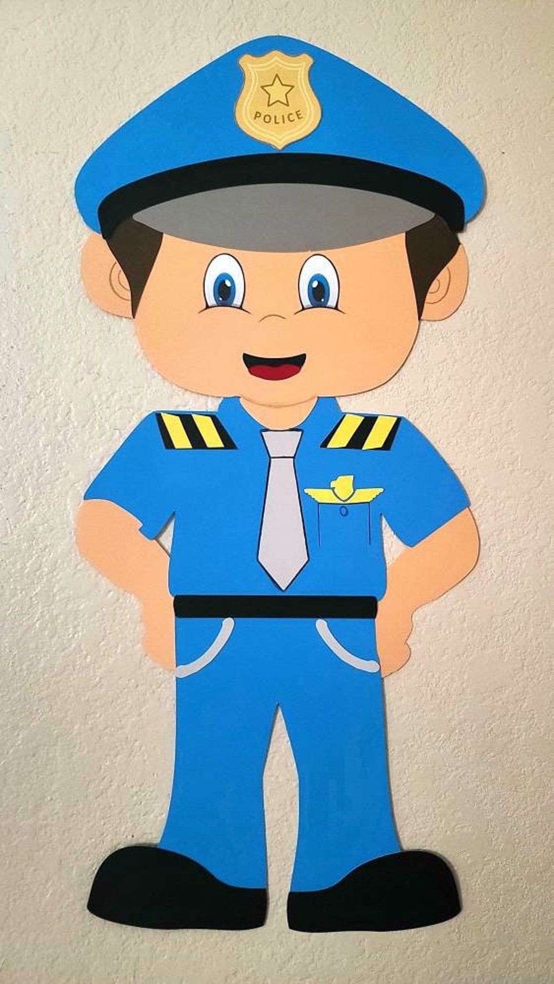 Police Cutout/ Police Officer Party Prop/police Theme Party/police ...