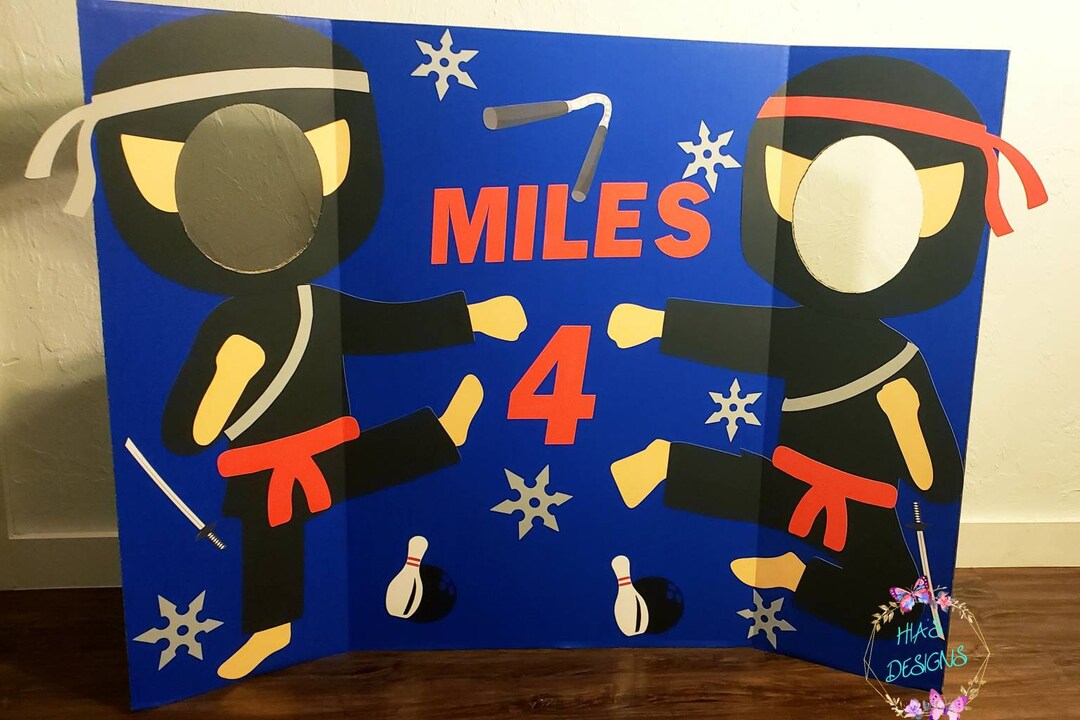 Ninjas Photobooth Props /ninjas Open Face Photo Props /ninjas ...