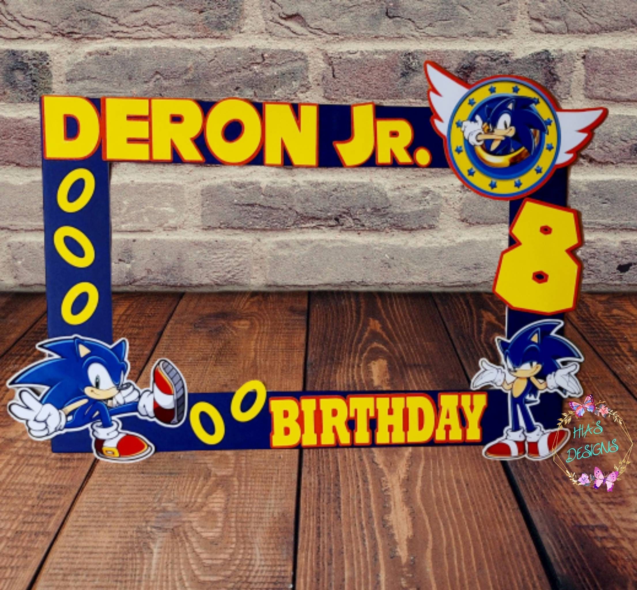 Sonic the Hedgehog Photo Prop Frame /sonic Props / Sonic | Etsy India