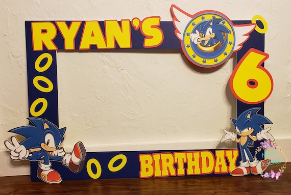 Sonic the Hedgehog Photo Prop Frame /sonic Props / Sonic | Etsy India