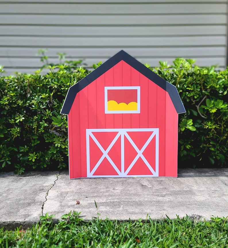 Red Barn Standee/ Red Barn Cutouts /red Barn Props /barn Cutouts /the ...