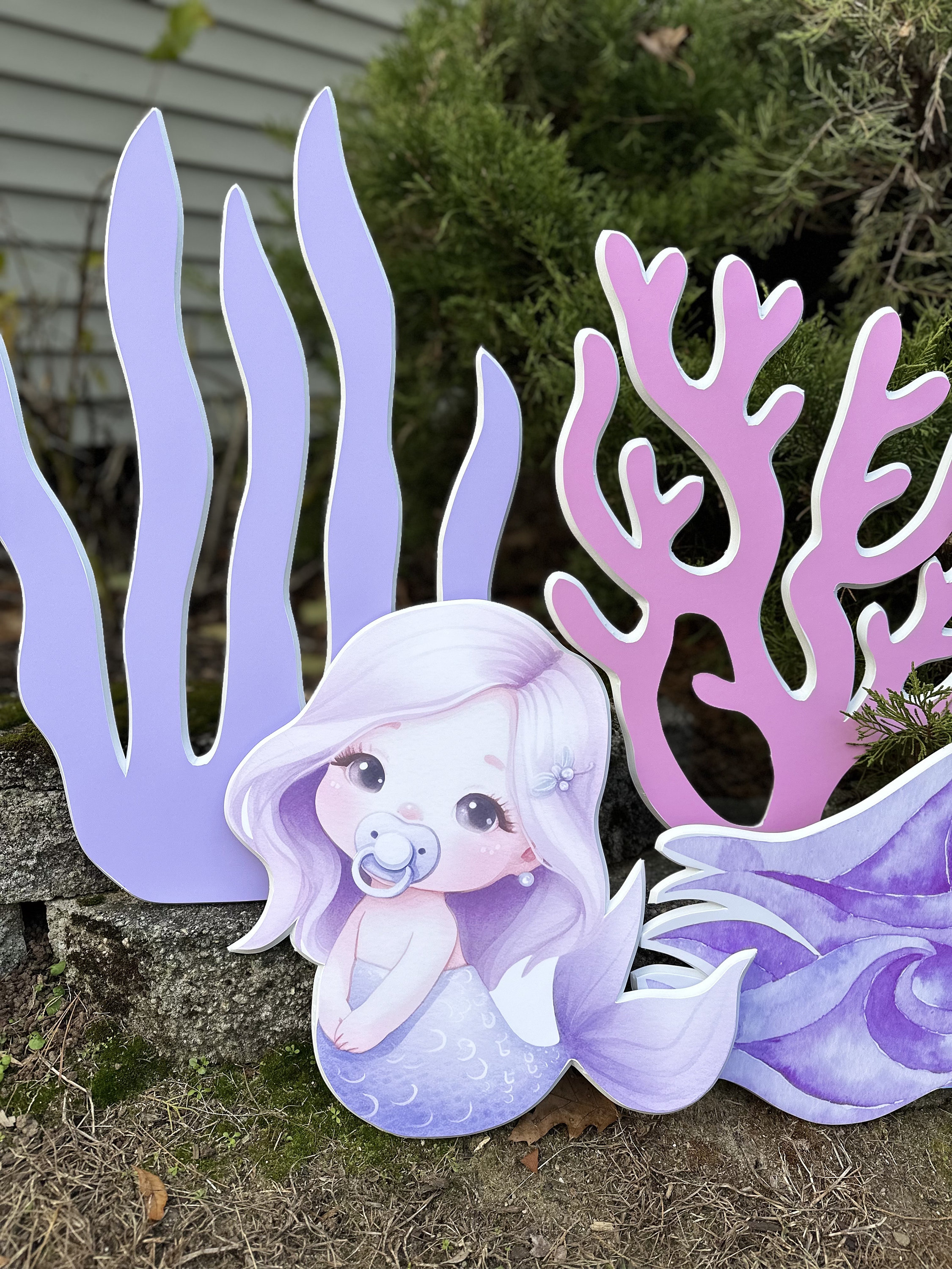 Mermaid Tails Standees/ Mermaid Decorations/mermaid Signs/ Mermaid ...