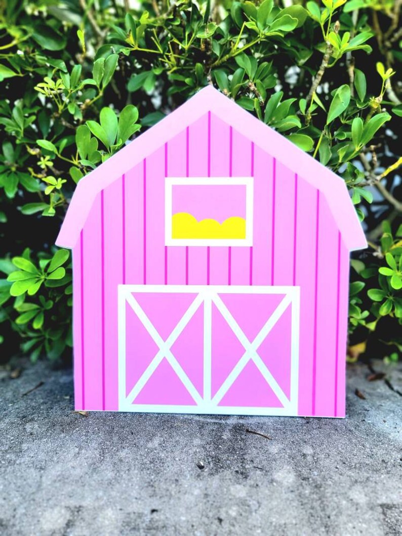 Pink Barn Standee/ Pink Barn Props /barn Props /barn Cutouts /the Farm ...