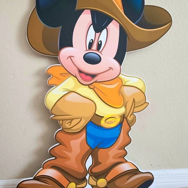 Mickey Cowboy - Etsy