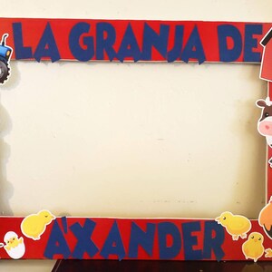 The Farm Selfie Frame - the Farm Photo Prop Frame - the Farm Party ...