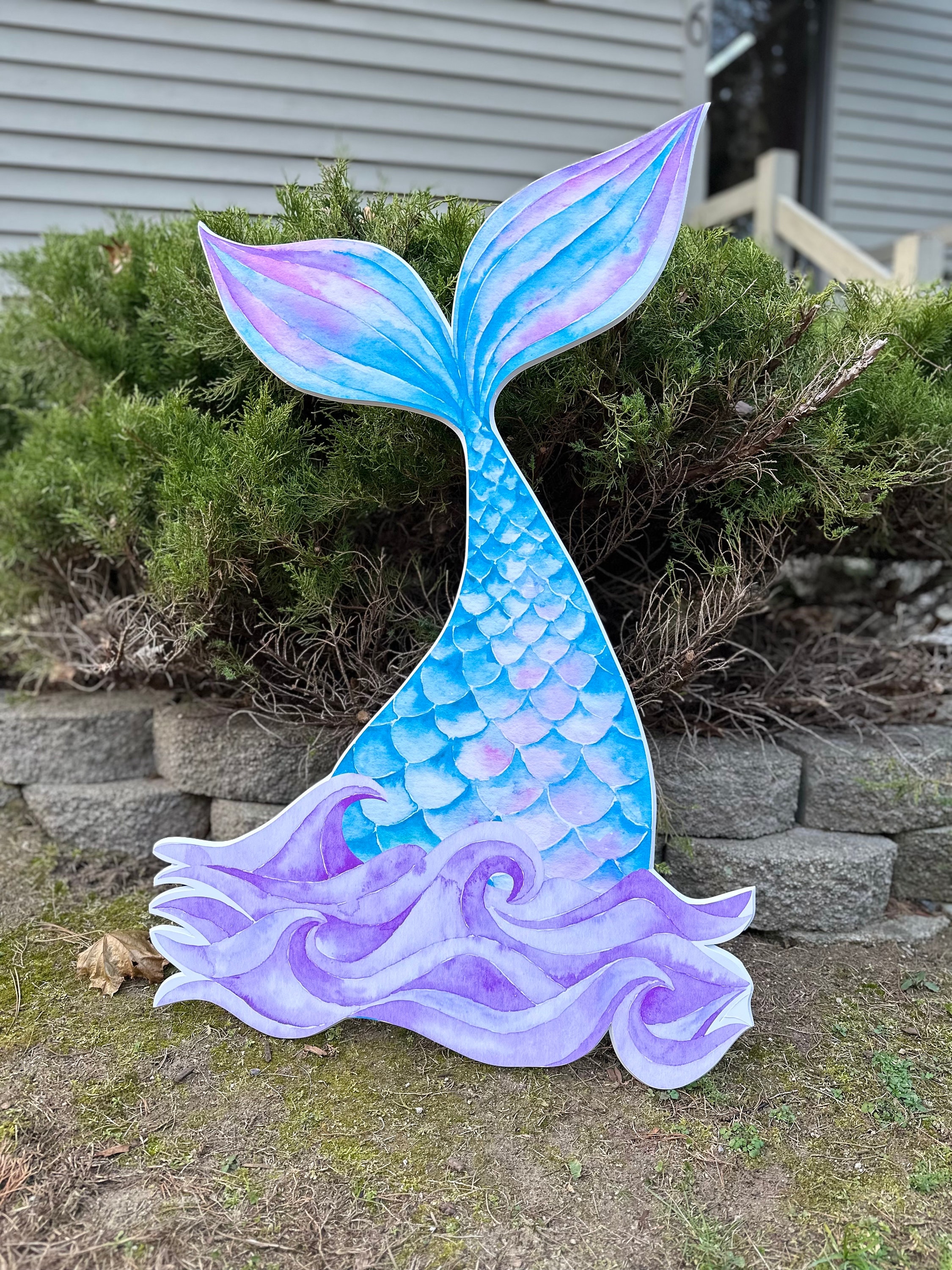 Mermaid Tails Standees/ Mermaid Decorations/mermaid Signs/ Mermaid ...