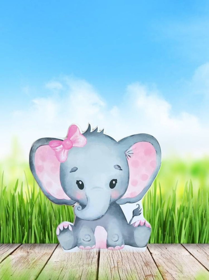 Baby Elephant Standee/ Party Props/ Cutouts/standees/birthday ...