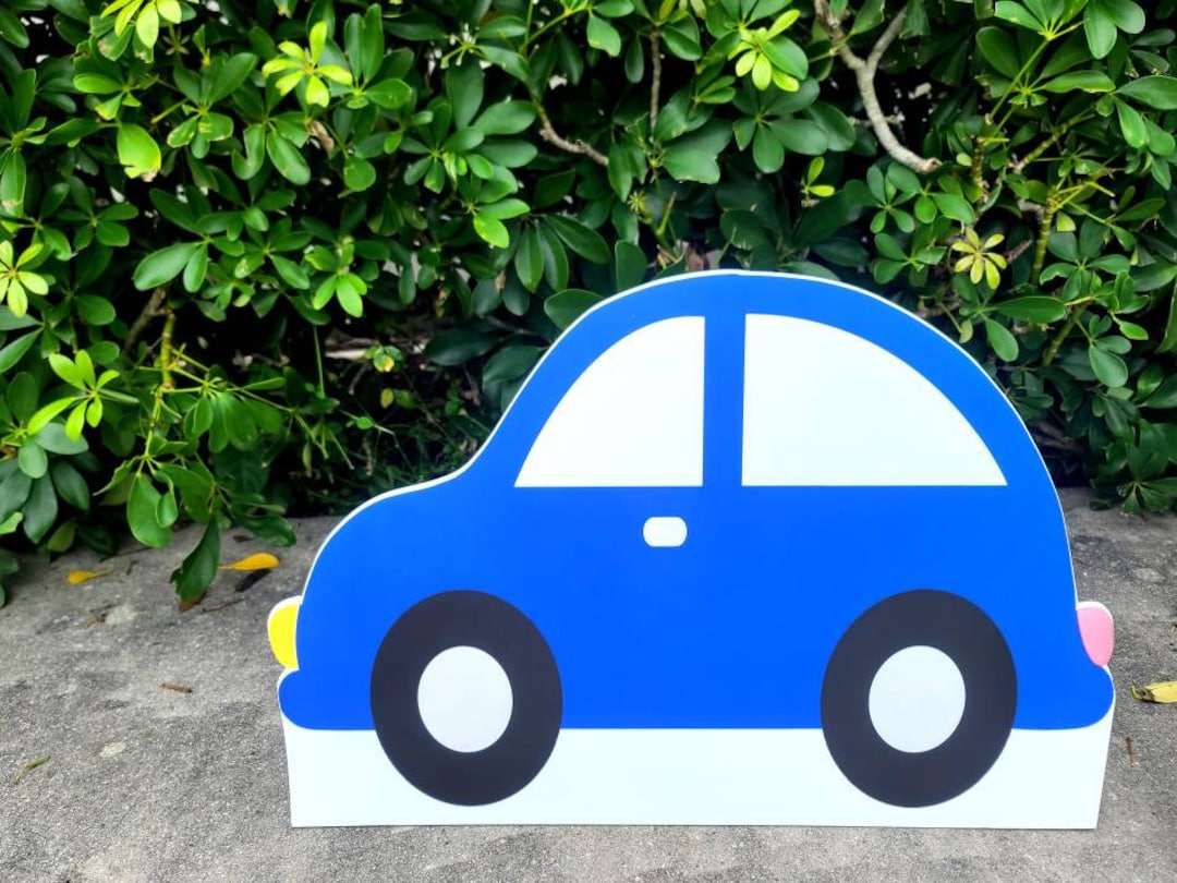 Cute Car Standee/ Cut Car Cutouts/ Cute Car Decorations/ Car Standing ...