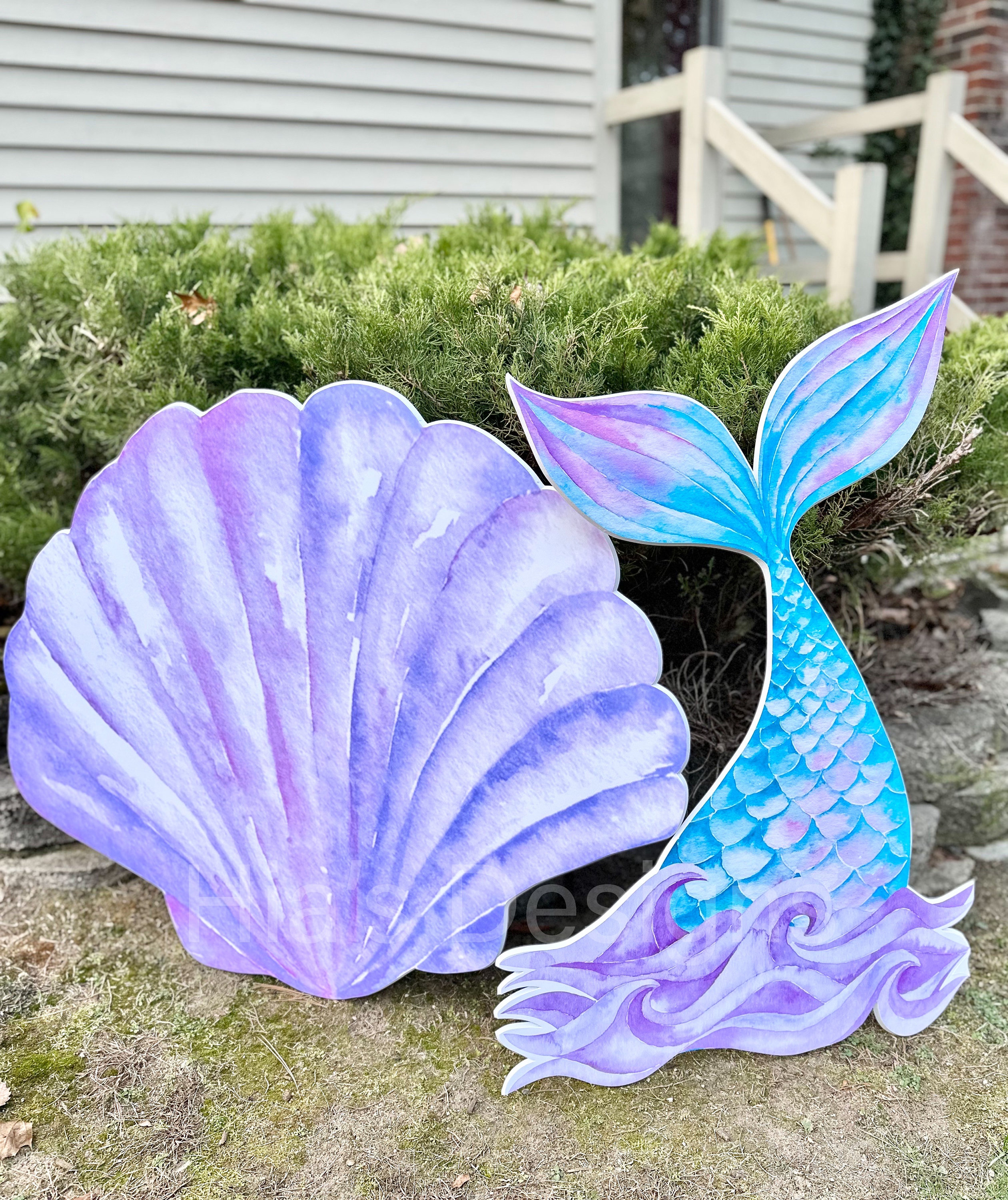 Mermaid Tails Standees/ Mermaid Decorations/mermaid Signs/ Mermaid ...