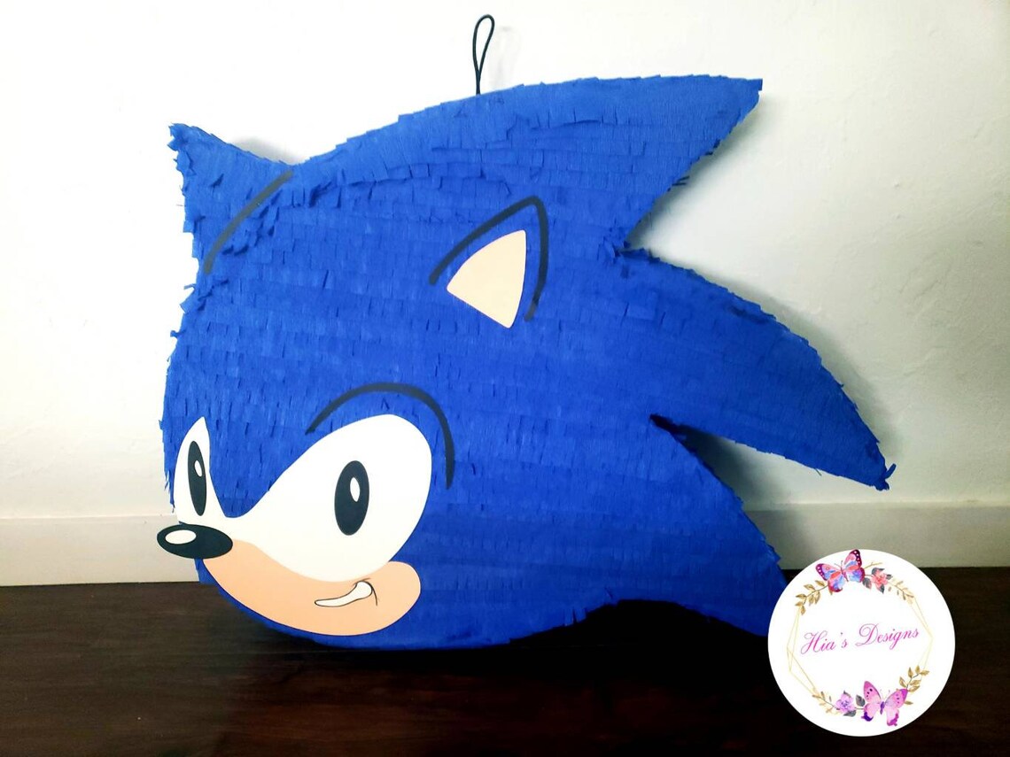 The hedgehog piñata Shadow piñata party sonic theme | Etsy