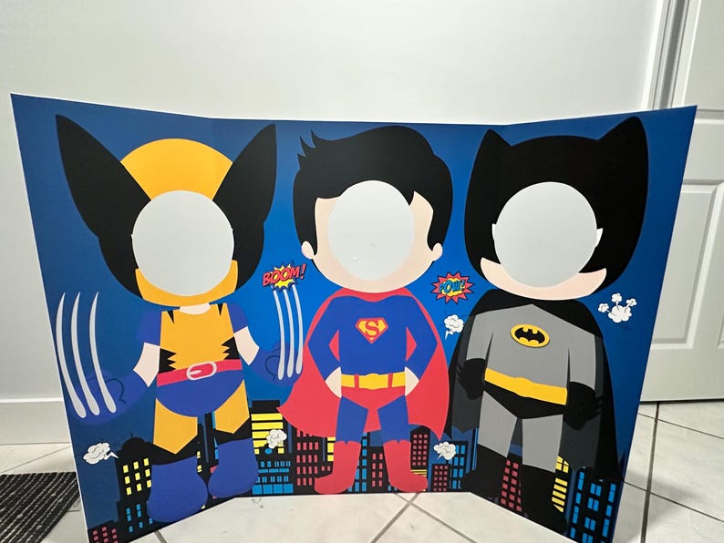 Superhéroes Photobooth /superhero Photobooth Props Superheros Party ...