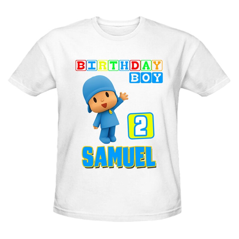 Pocoyo Birthday Shirt Personalized Name and Age Customized - Etsy
