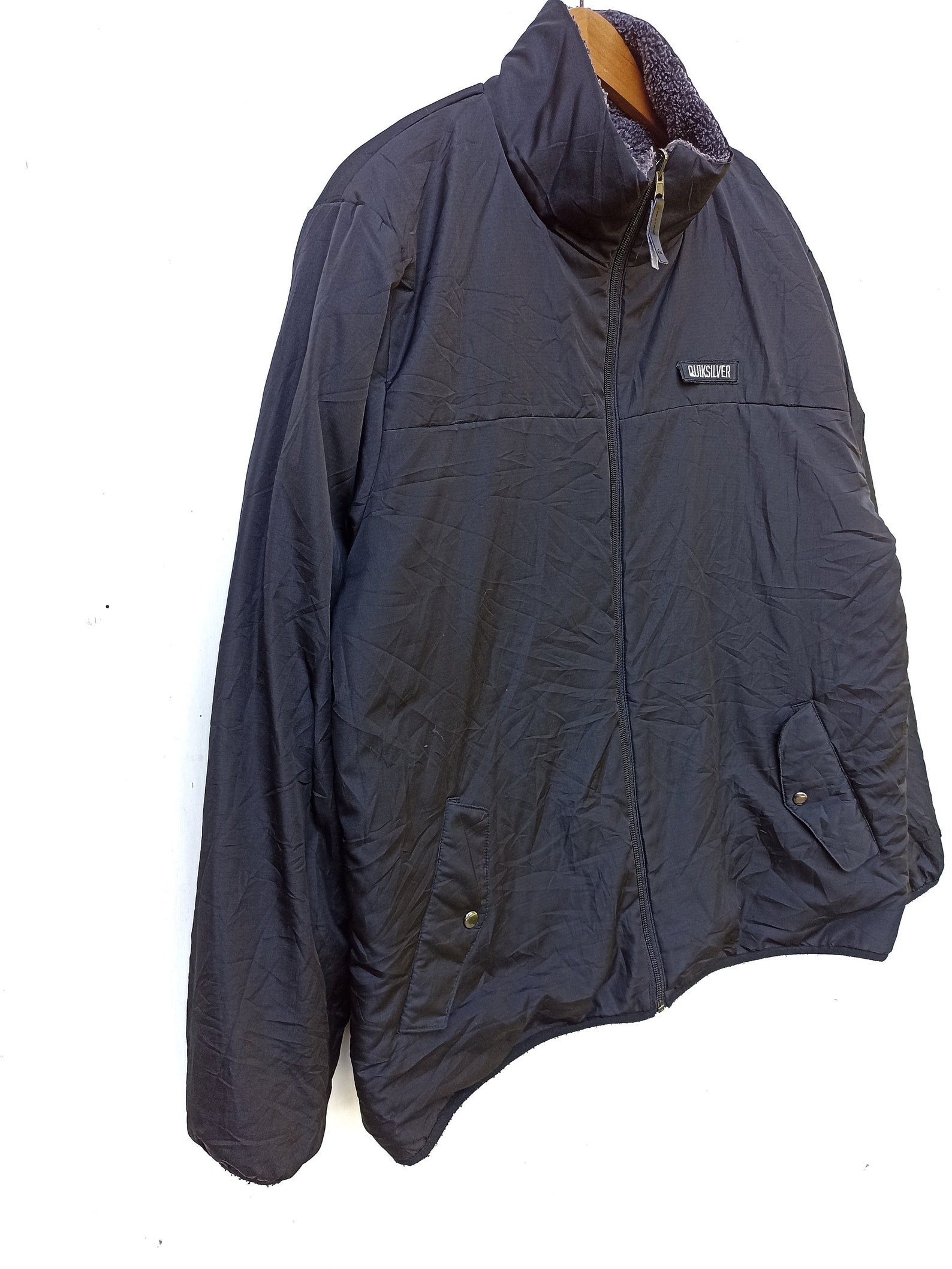 Vintage Quiksilver Jacket Riversible Sweater Quicksilver Bombers XL ...