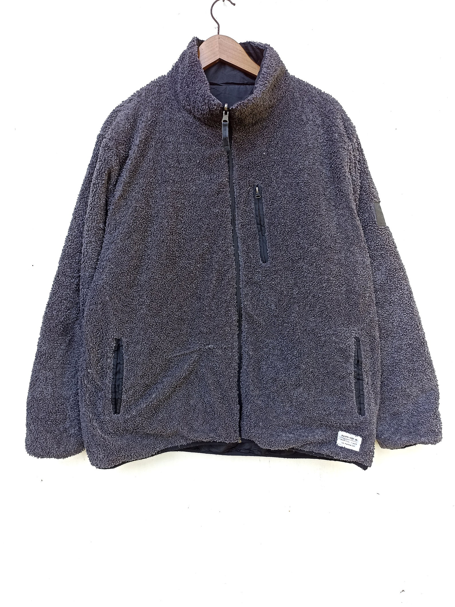 Vintage Quiksilver Jacket Riversible Sweater Quicksilver Bombers XL ...