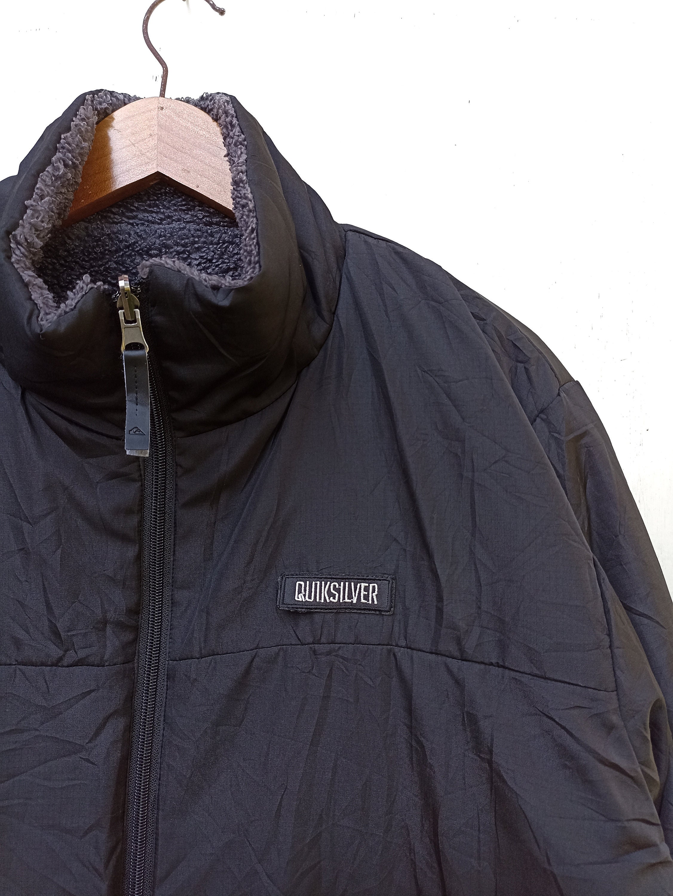 Vintage Quiksilver Jacket Riversible Sweater Quicksilver Bombers XL ...