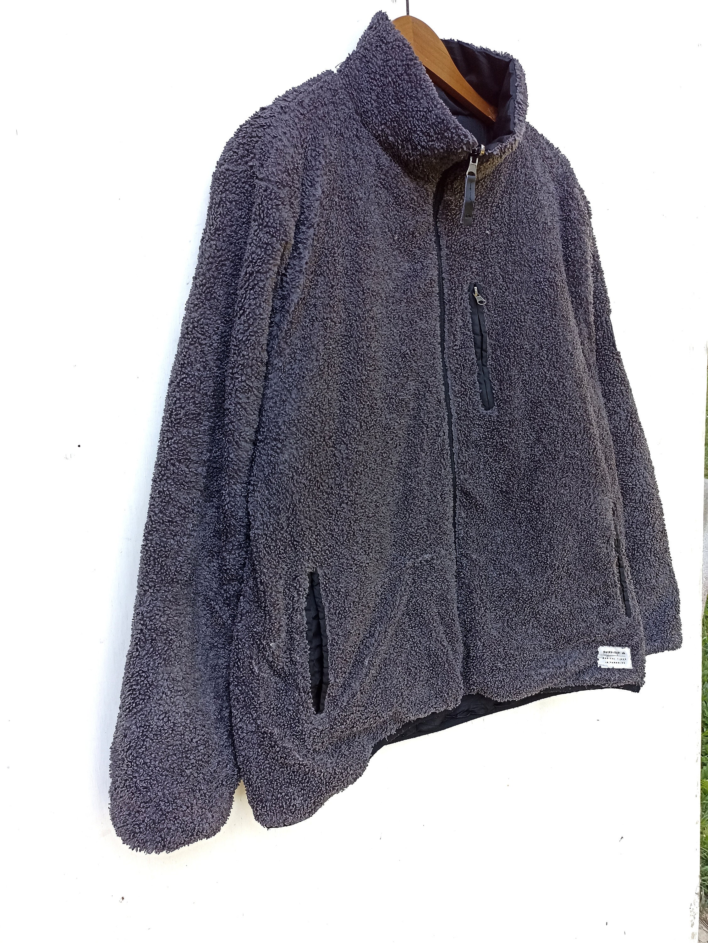 Vintage Quiksilver Jacket Riversible Sweater Quicksilver Bombers XL ...