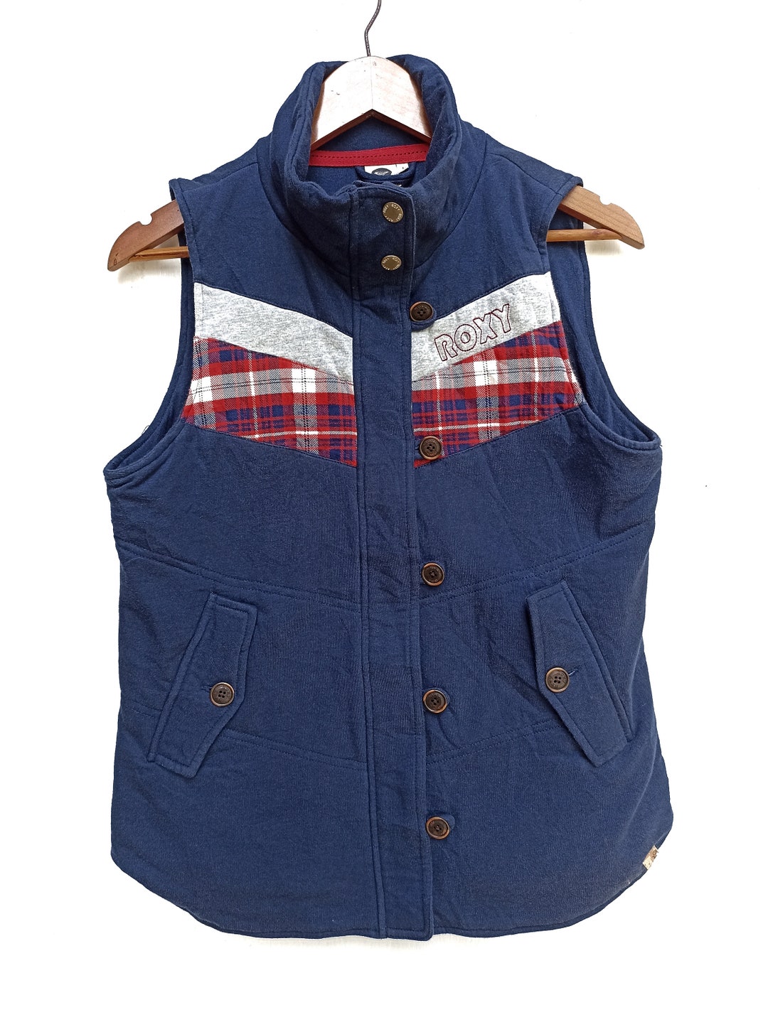 Vintage Roxy Vest Puffer Medium Size - Etsy