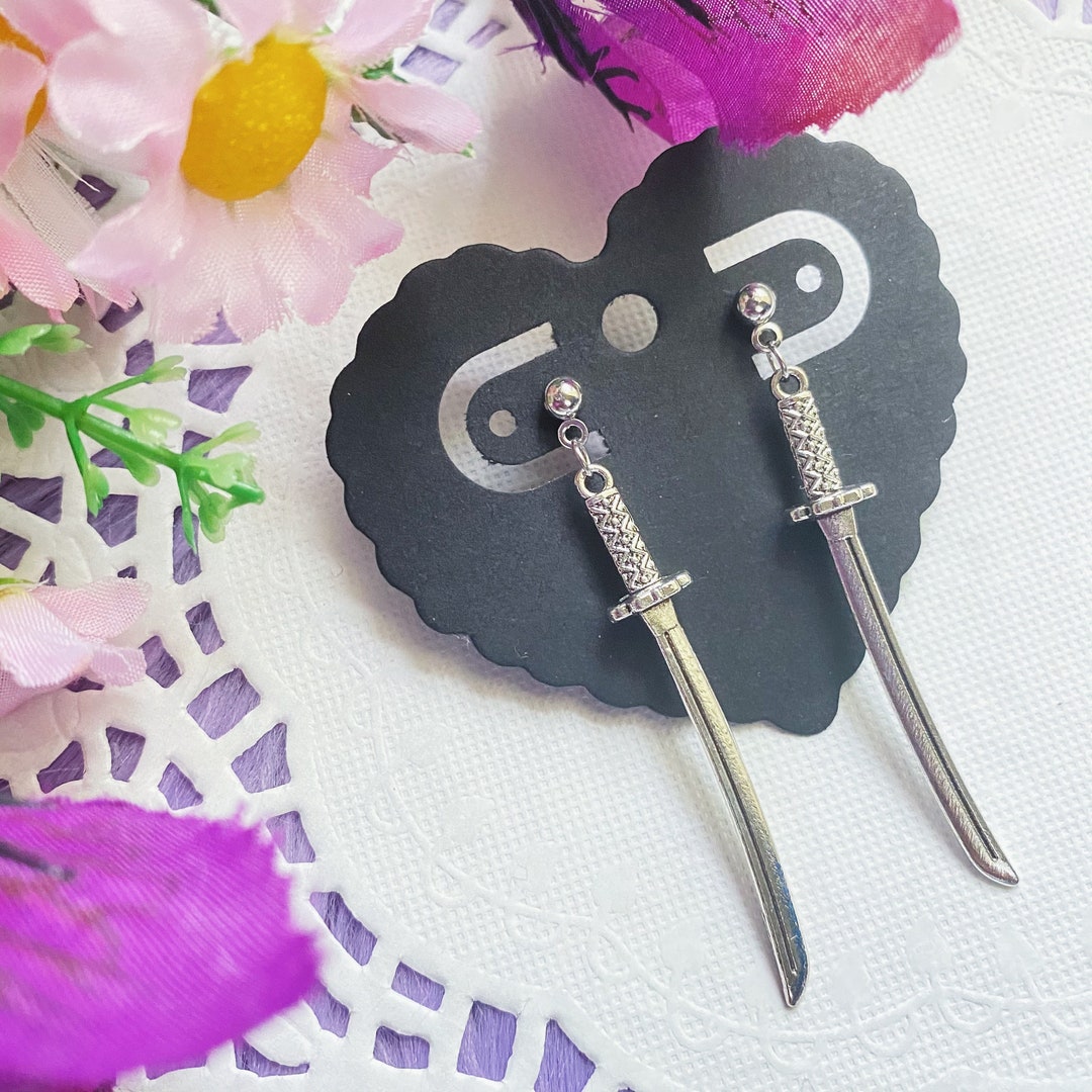 Katana Earrings - Etsy