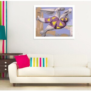 Stretched Paint by Number Kit Bather With Beach Ball, 1932 Pablo Picasso, Pablo Picasso Print ...