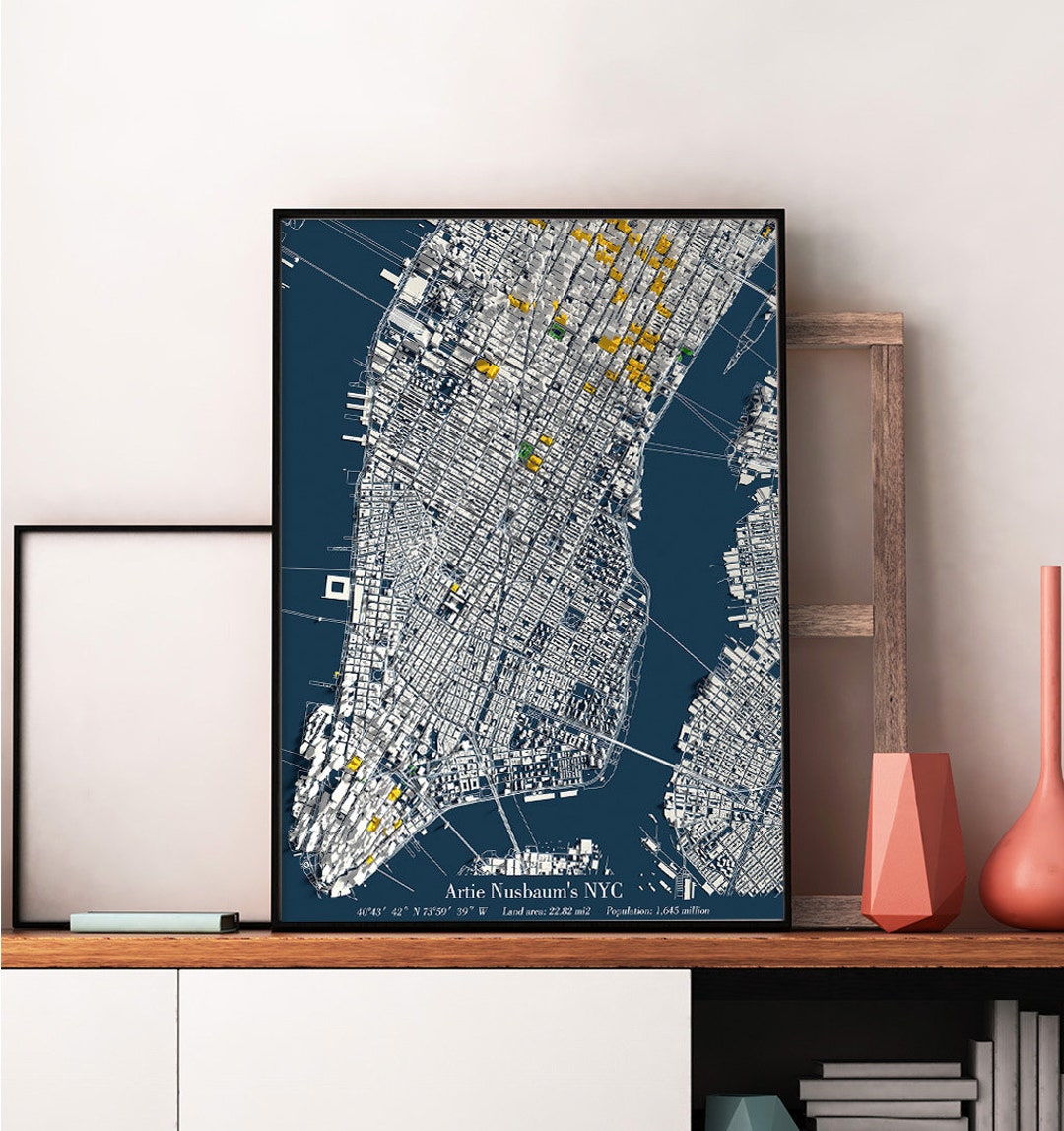 Printable Newyork City Prints City Layout of New York - Etsy