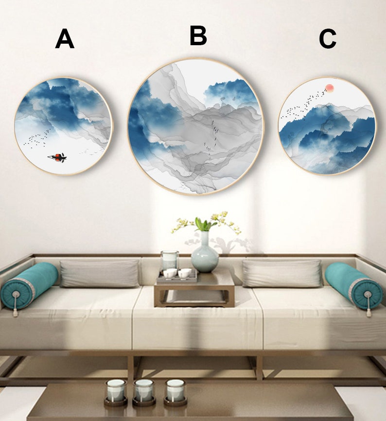 3 sets traditional Chinese Landscape painting ink painting | Etsy