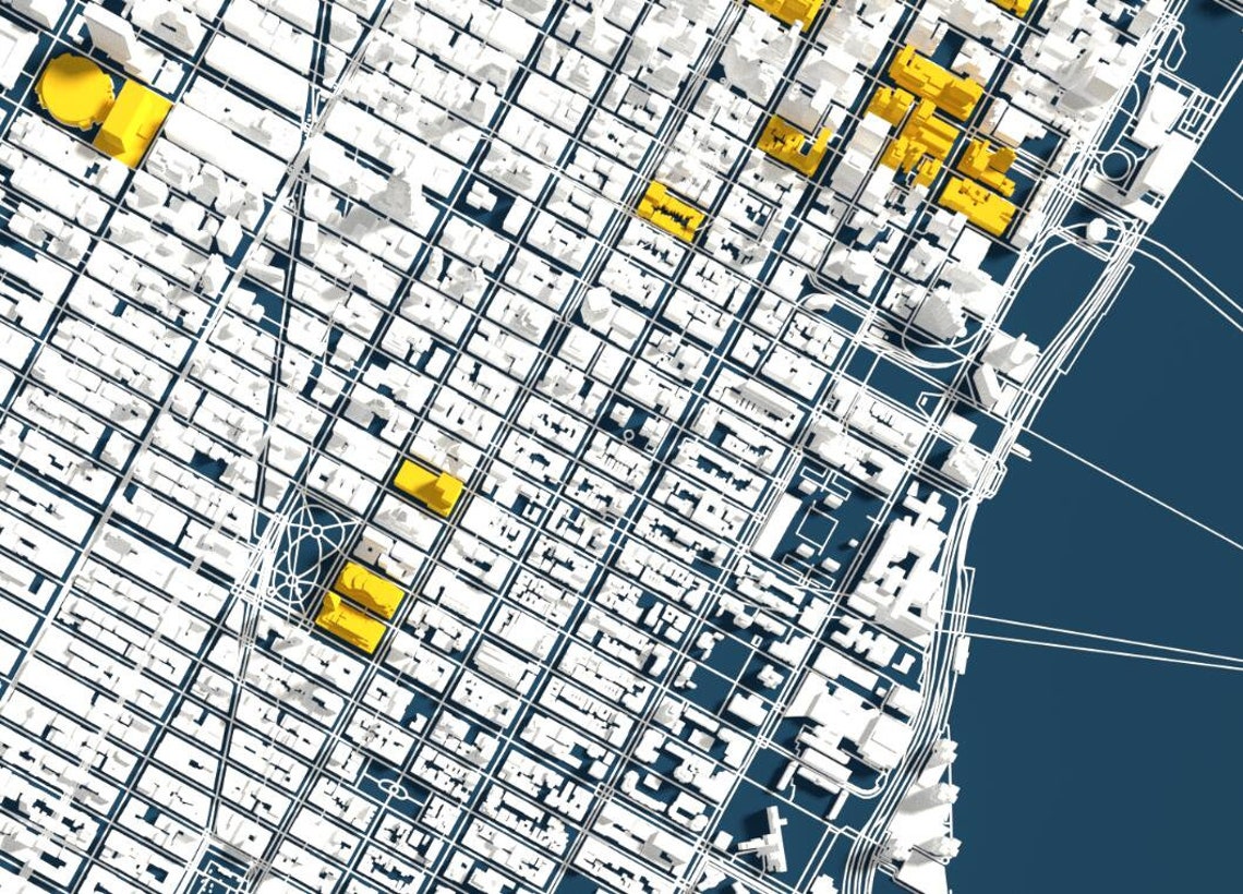 Printable Newyork City Prints City Layout of New York - Etsy