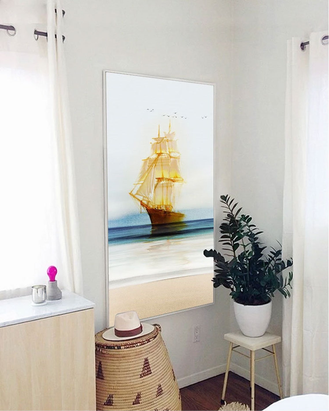Sailing Art/ Sailing Print/ Sailing Ship/ Sailing Boat/ - Etsy