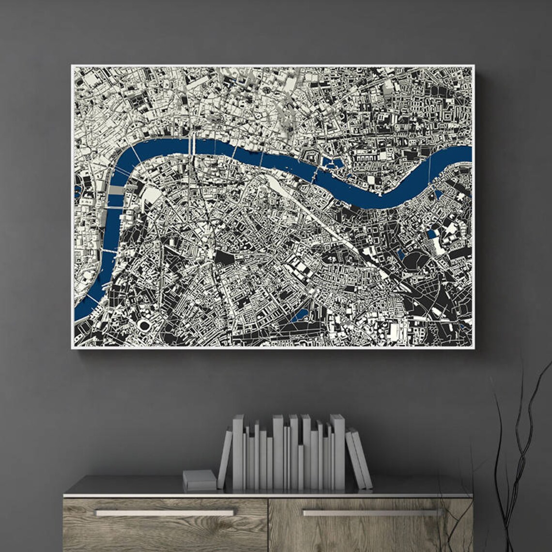 City Layout of London London Art London Printable London | Etsy
