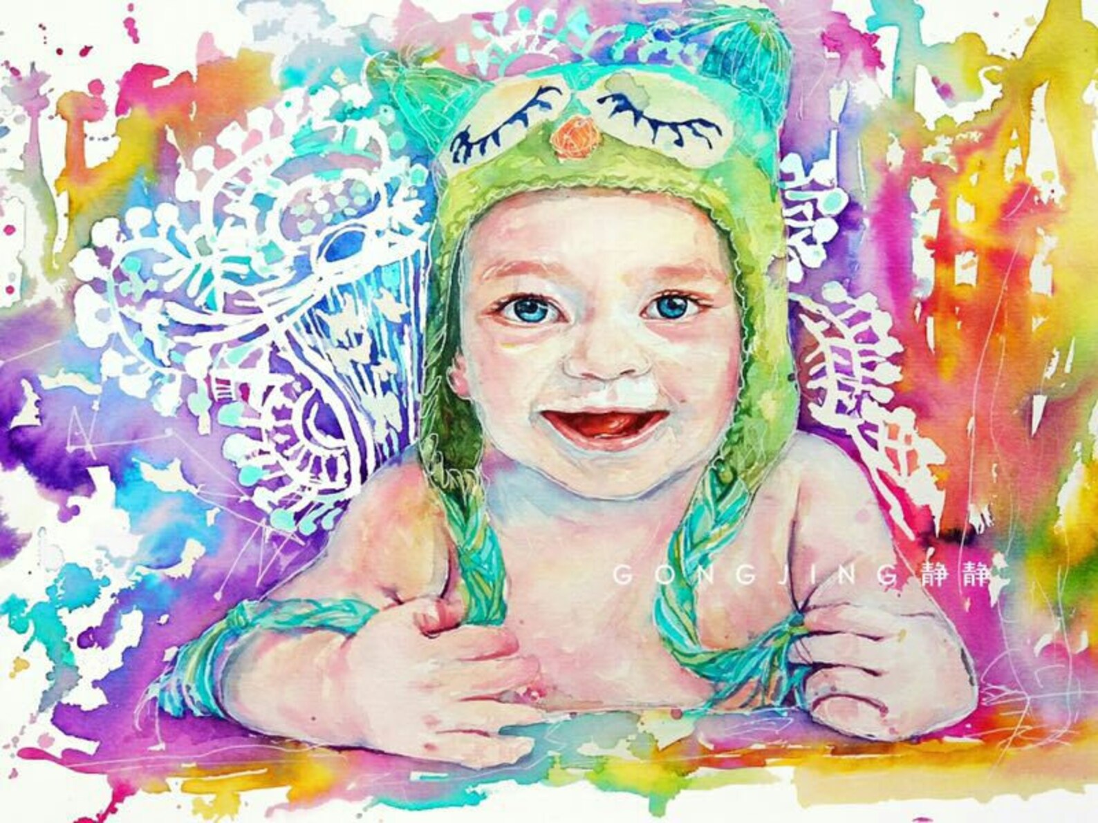 Creative Watercolor Painting Watercolor Print Watercolor | Etsy