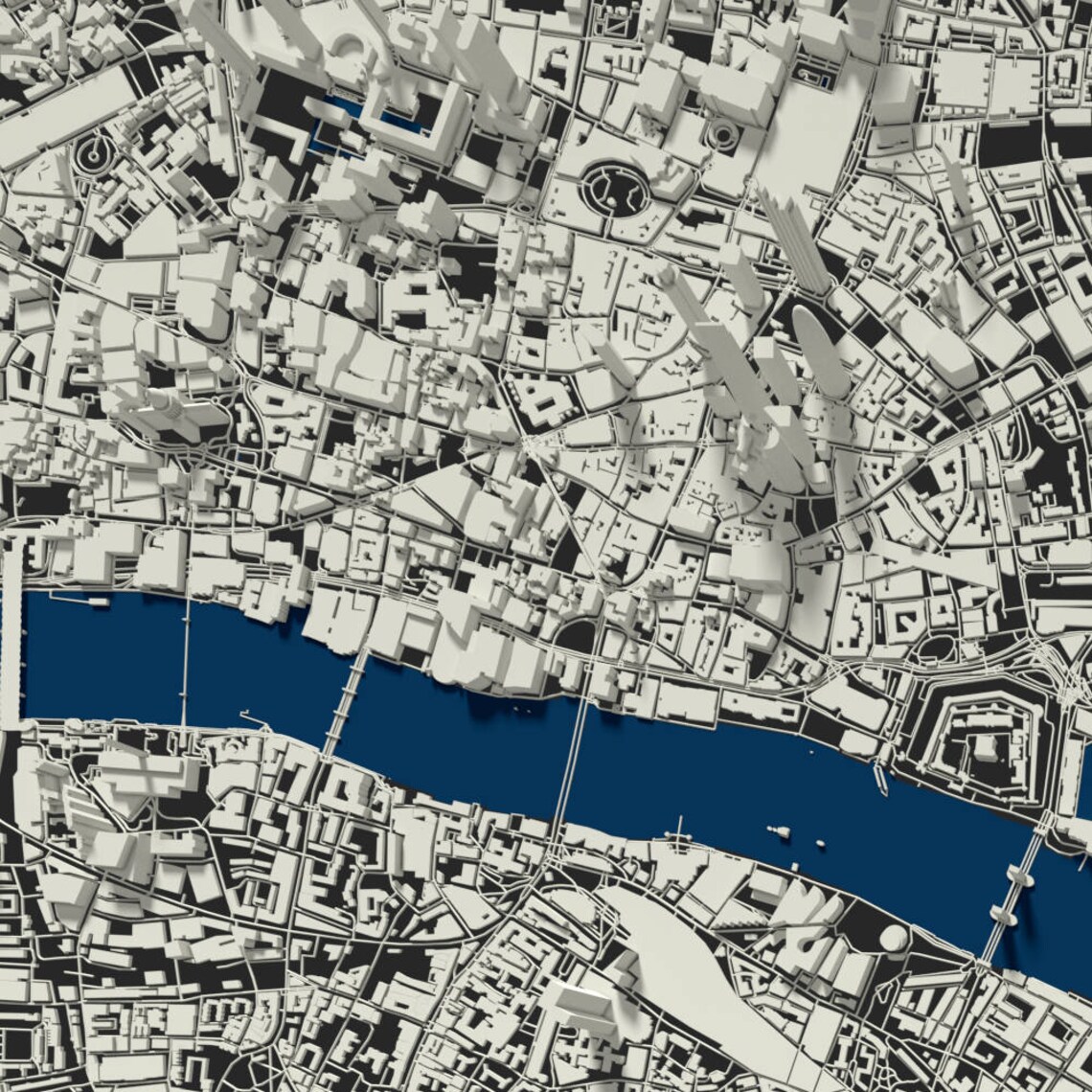 City Layout of London London Art London Printable London | Etsy