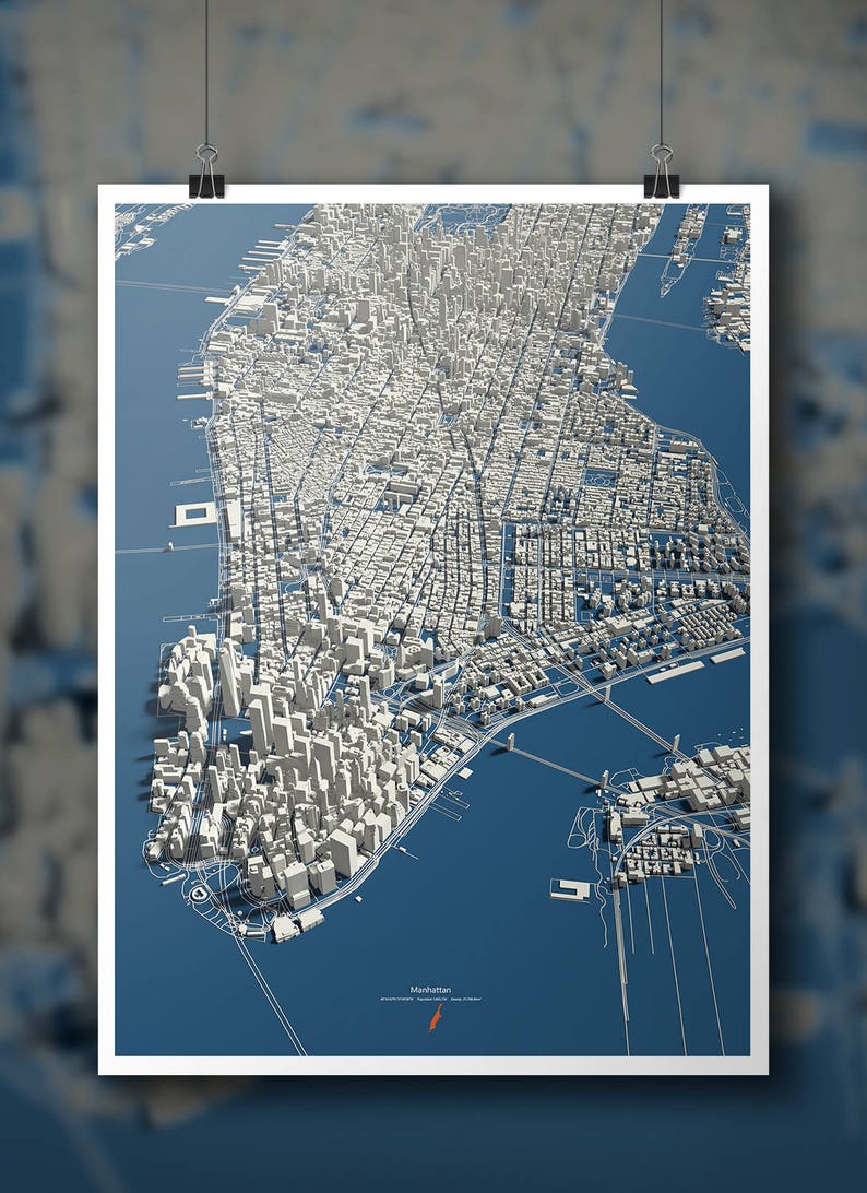 Printable Newyork City Prints City Layout of New York - Etsy