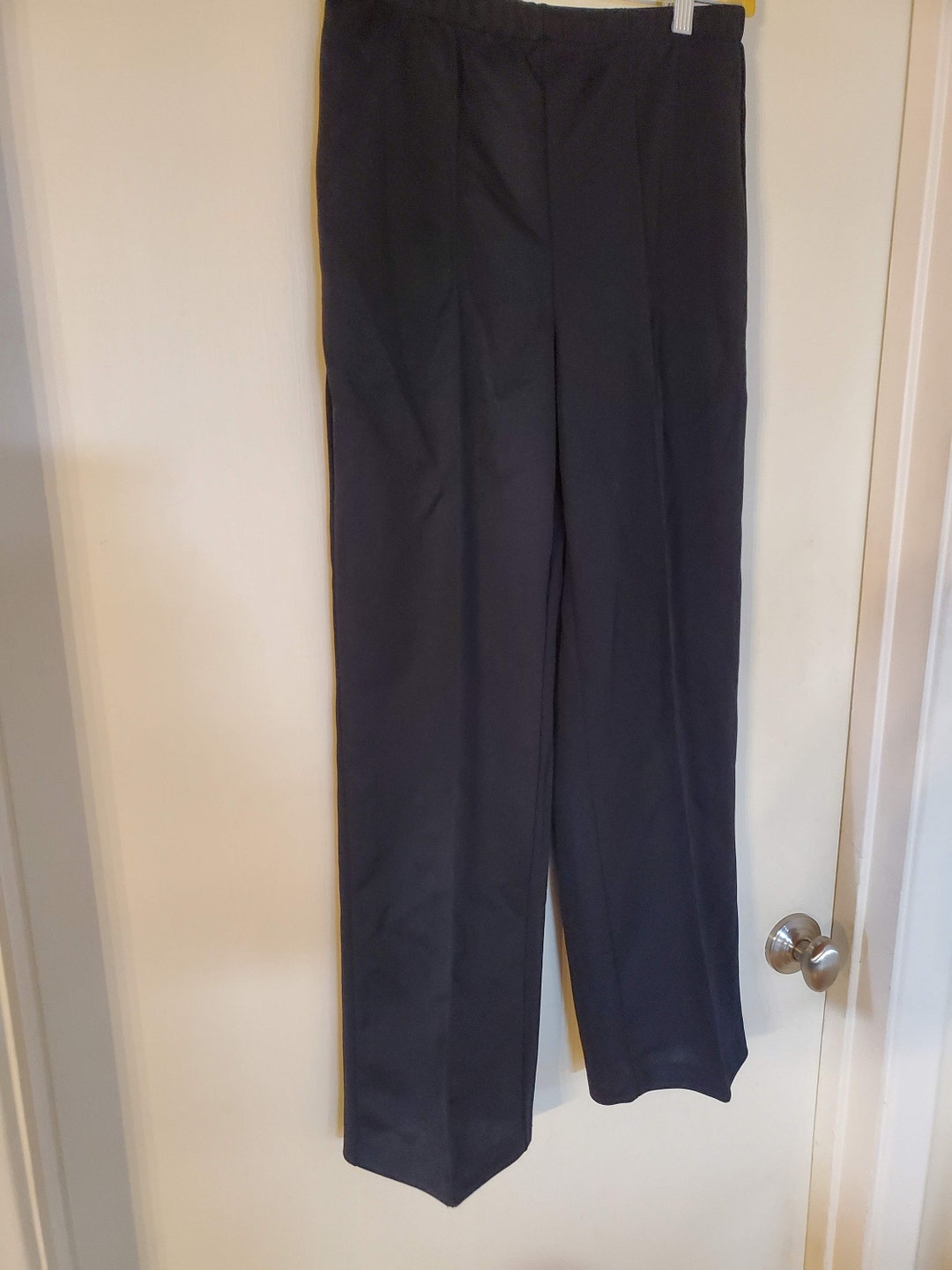 Vintage 1970s Polyester Pants - Black Polyester Pants - 70s Pants - Etsy